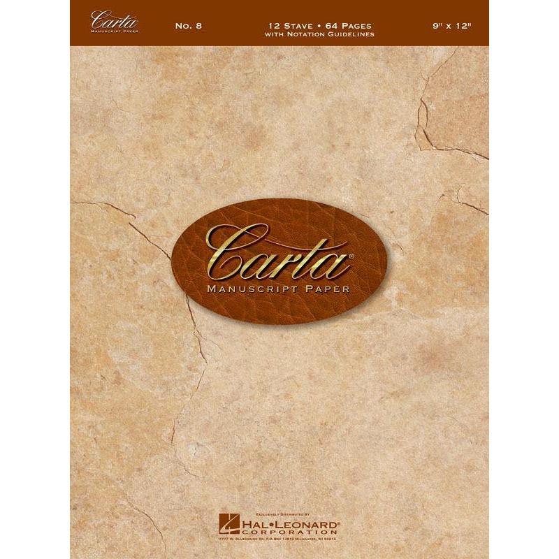 Carta Manuscript Paper No. 8 - Logans Pianos